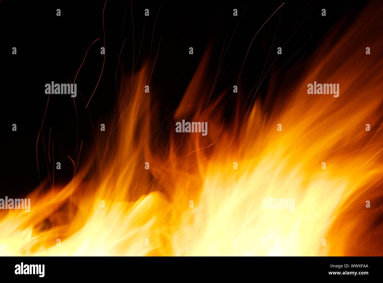 A nice fire in a fire place Stock Photo - Alamy