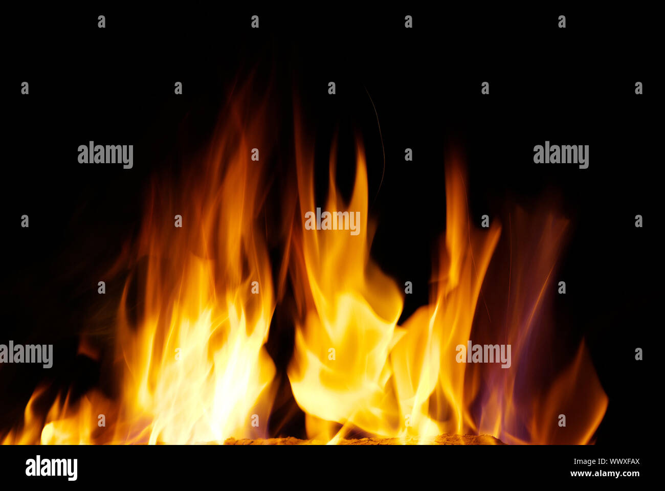 A nice fire in a fire place Stock Photo - Alamy
