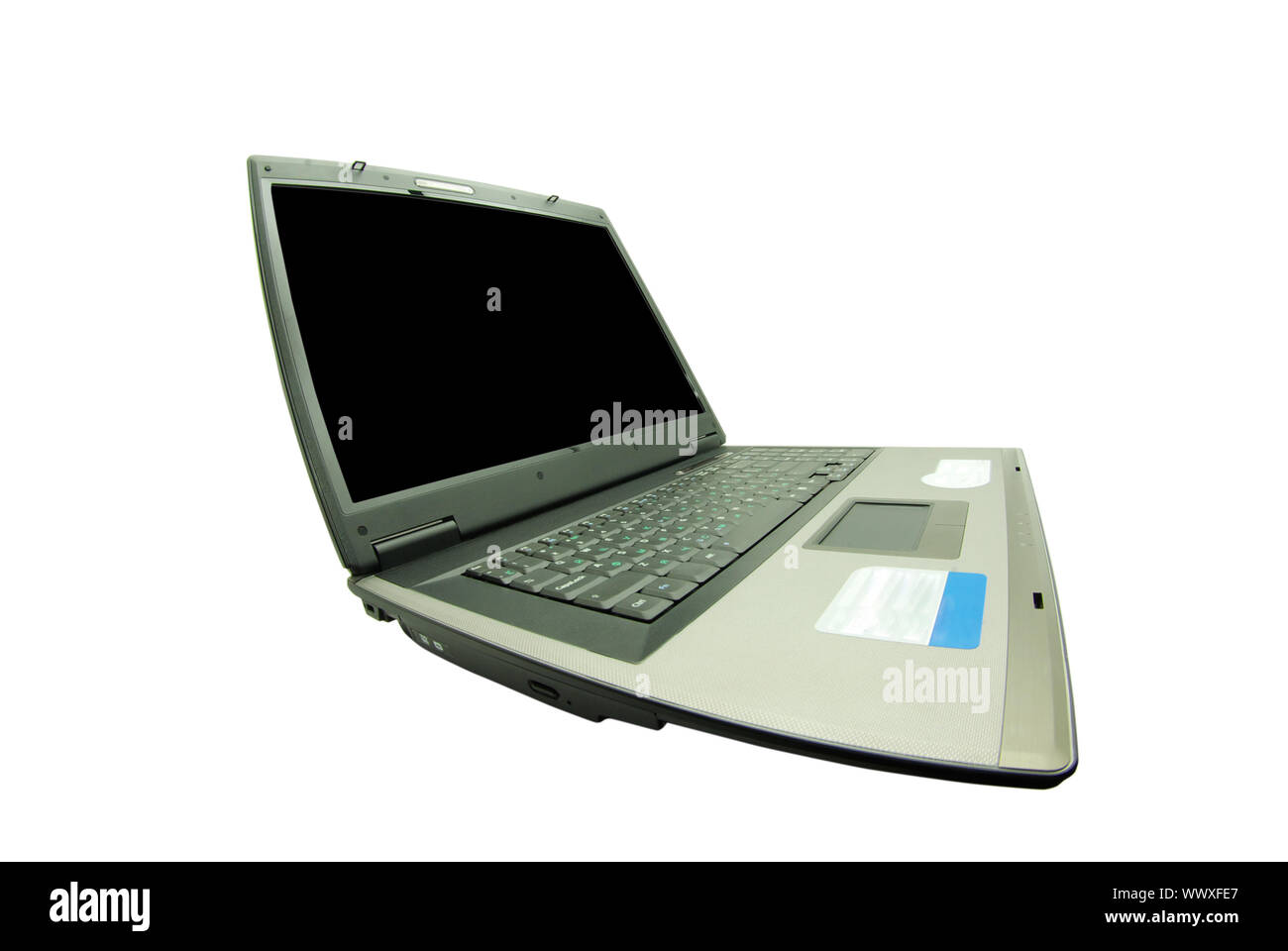 Notebook personal computer on white background Stock Photo - Alamy