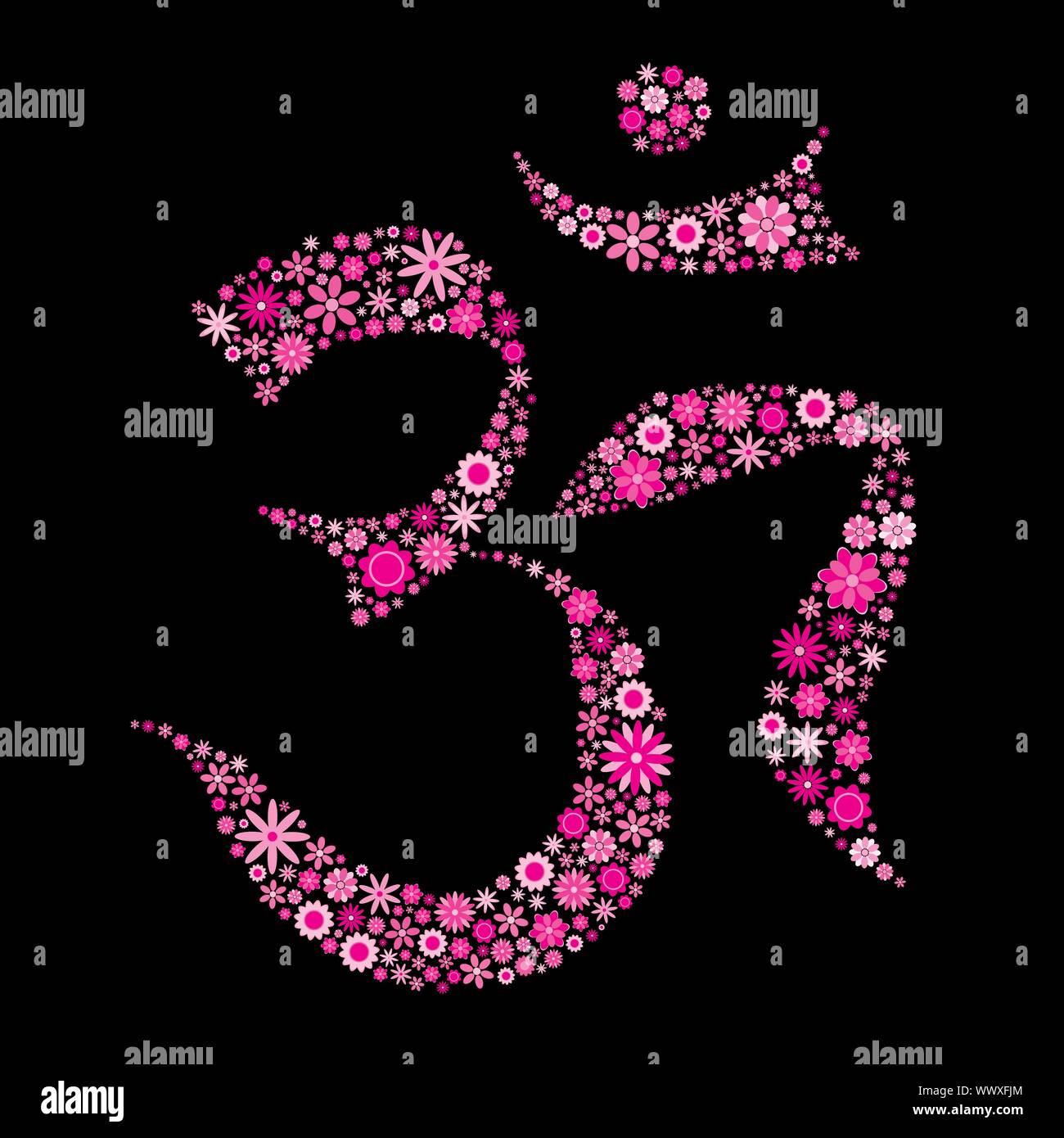 Aum mantra Stock Vector Images - Alamy