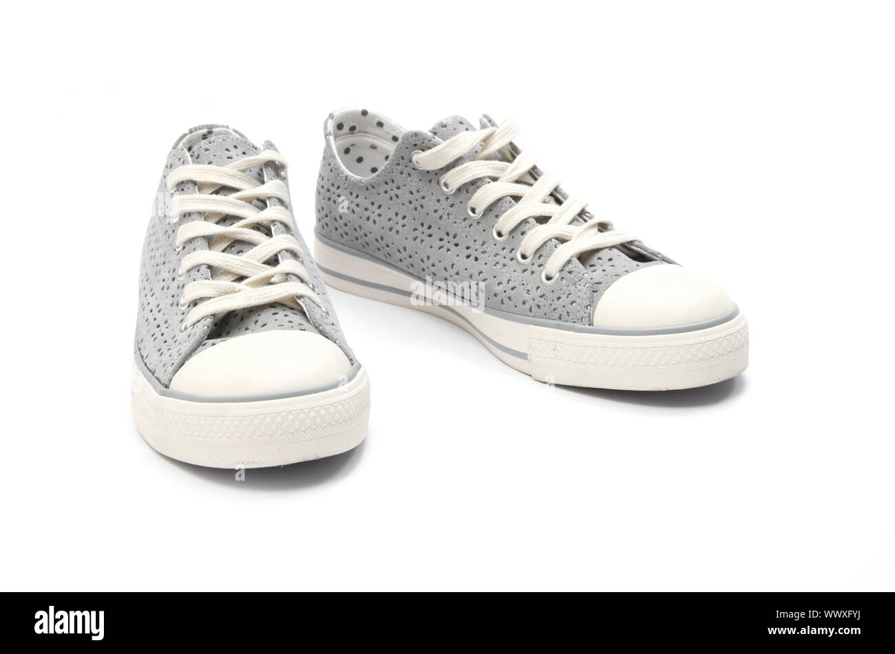 Pair of sneakers isolated on white background Stock Photo - Alamy