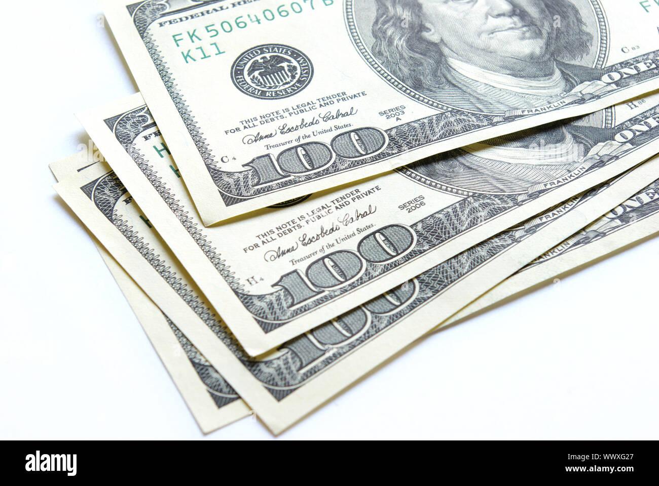 stock money on the white background Stock Photo - Alamy