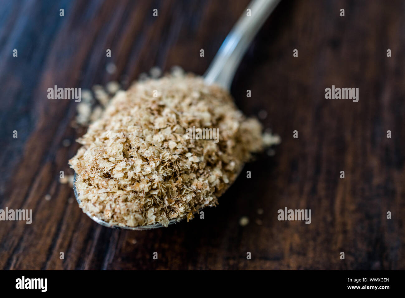 Wheat Germ in Spoon. Ready to Use. Organic Food Stock Photo - Alamy