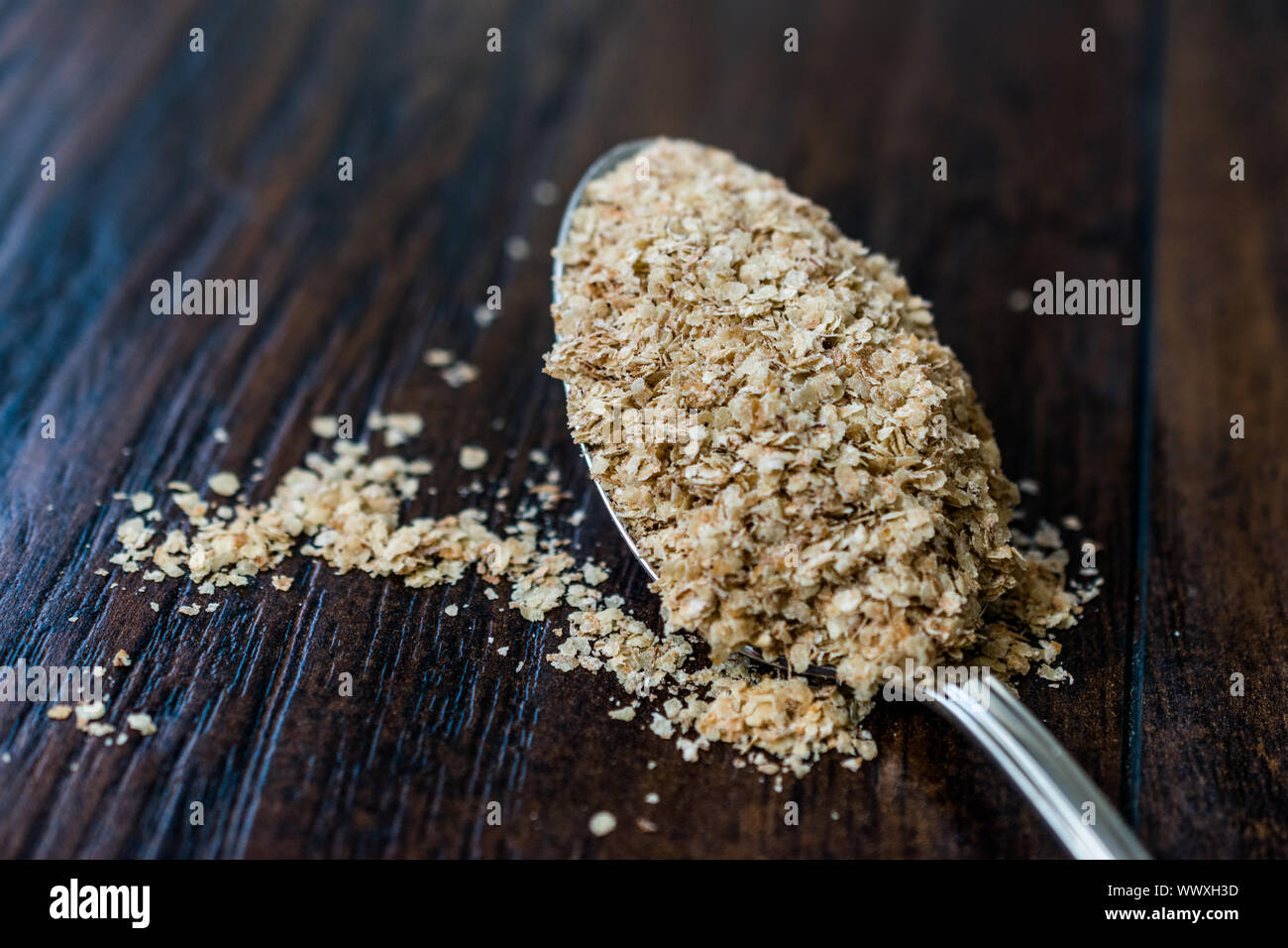 Wheat Germ in Spoon. Ready to Use. Organic Food Stock Photo - Alamy