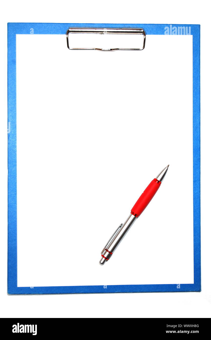 clipboard isolated on white with empty space for text message Stock ...