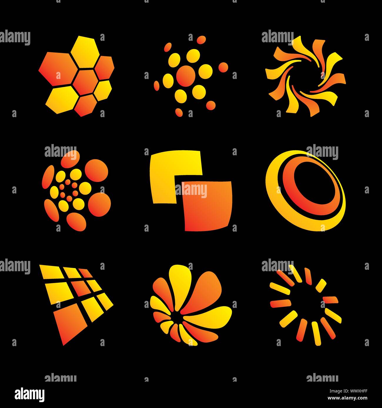 Spiral emblem design hi-res stock photography and images - Alamy