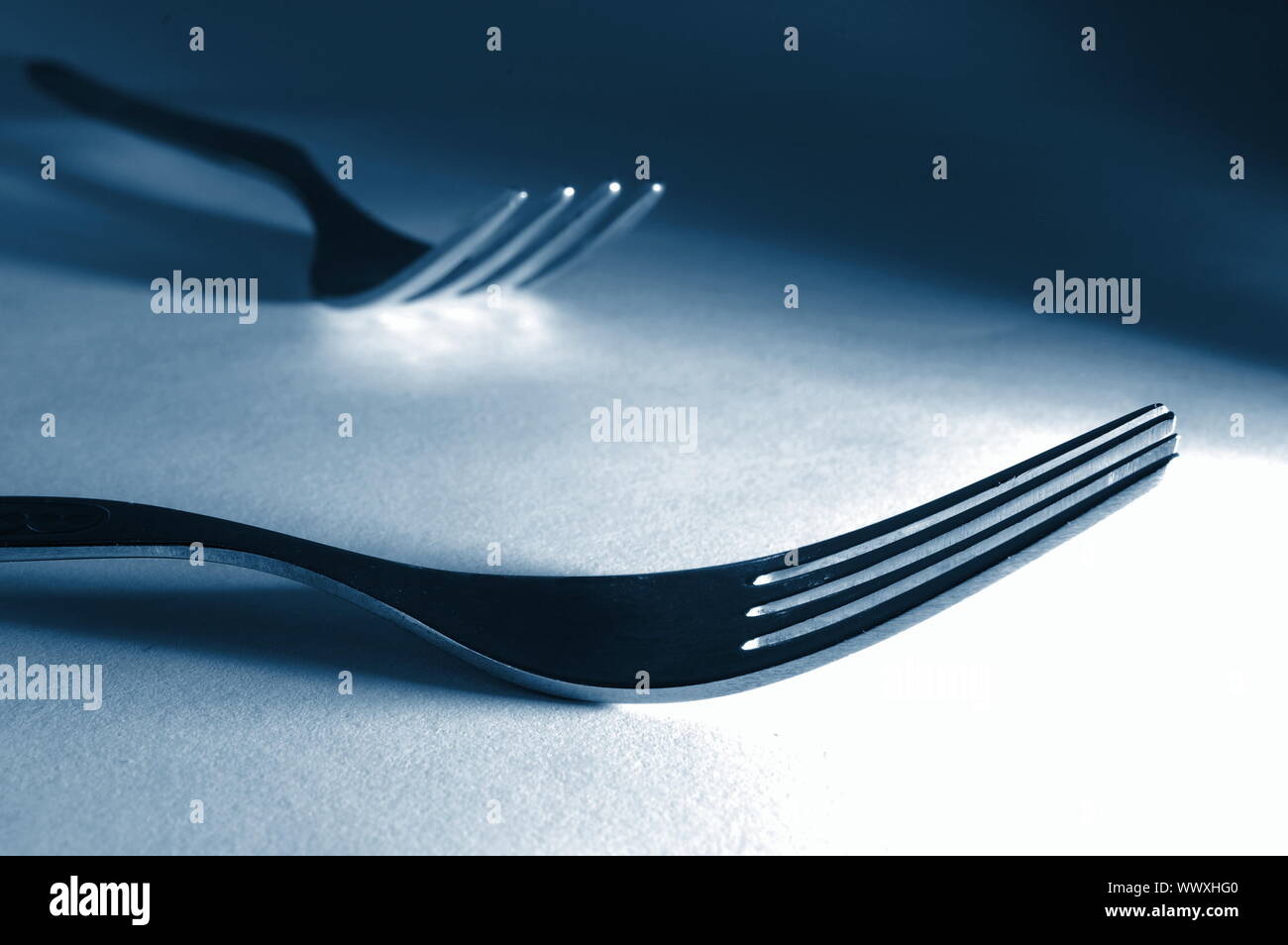 abstract fork macro in the kitchen as a food concept Stock Photo - Alamy