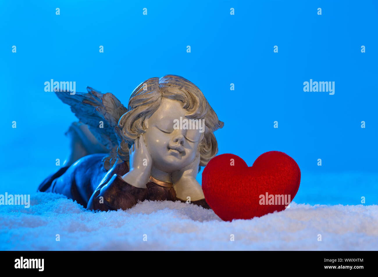 Love Angel shows hearts Stock Photo - Alamy