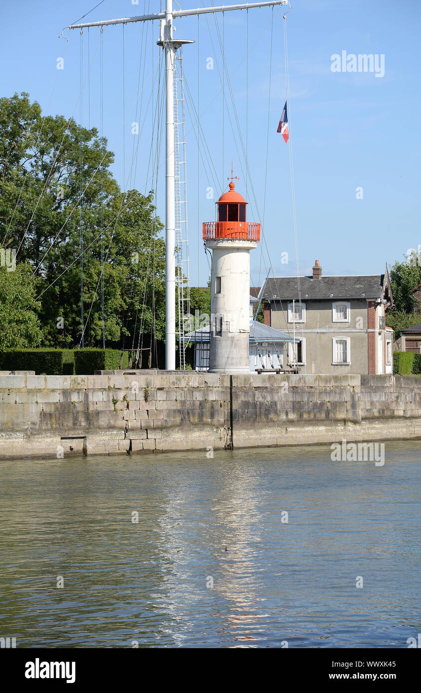 Lighthouse in Honfleur, Normandy Stock Photo - Alamy