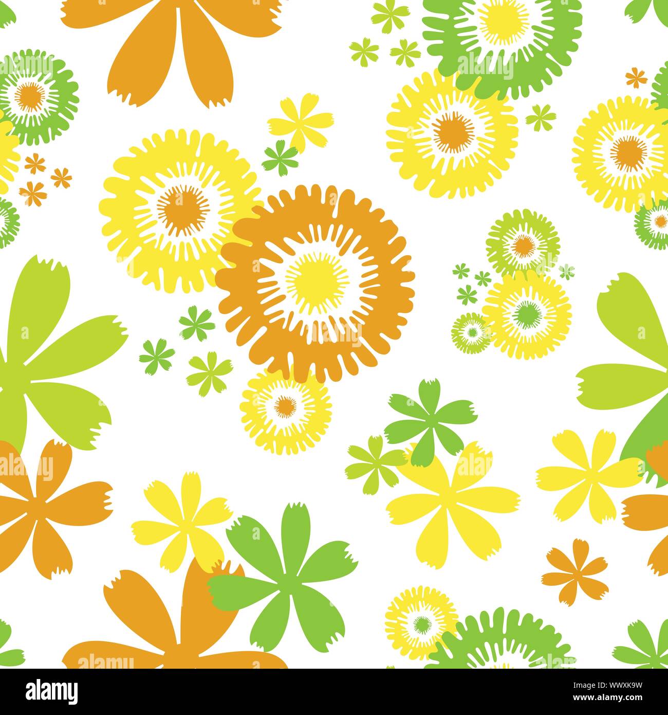 Seamless Floral Wallpaper Stock Vector Image & Art - Alamy