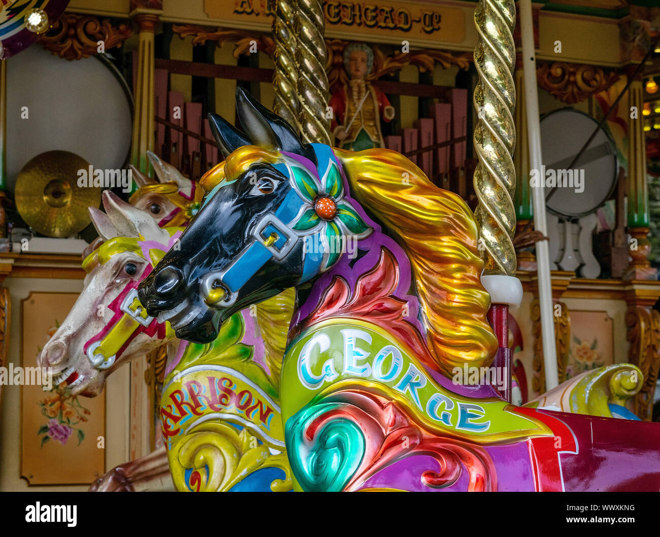 The traditional yearly fun fair held in St Giles, Oxford, Oxfordshire ...