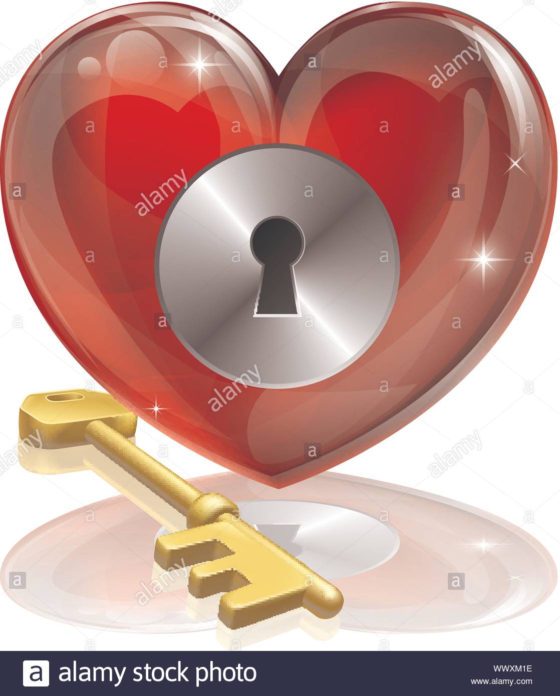 Heart Lock And Key High Resolution Stock Photography and Images - Alamy