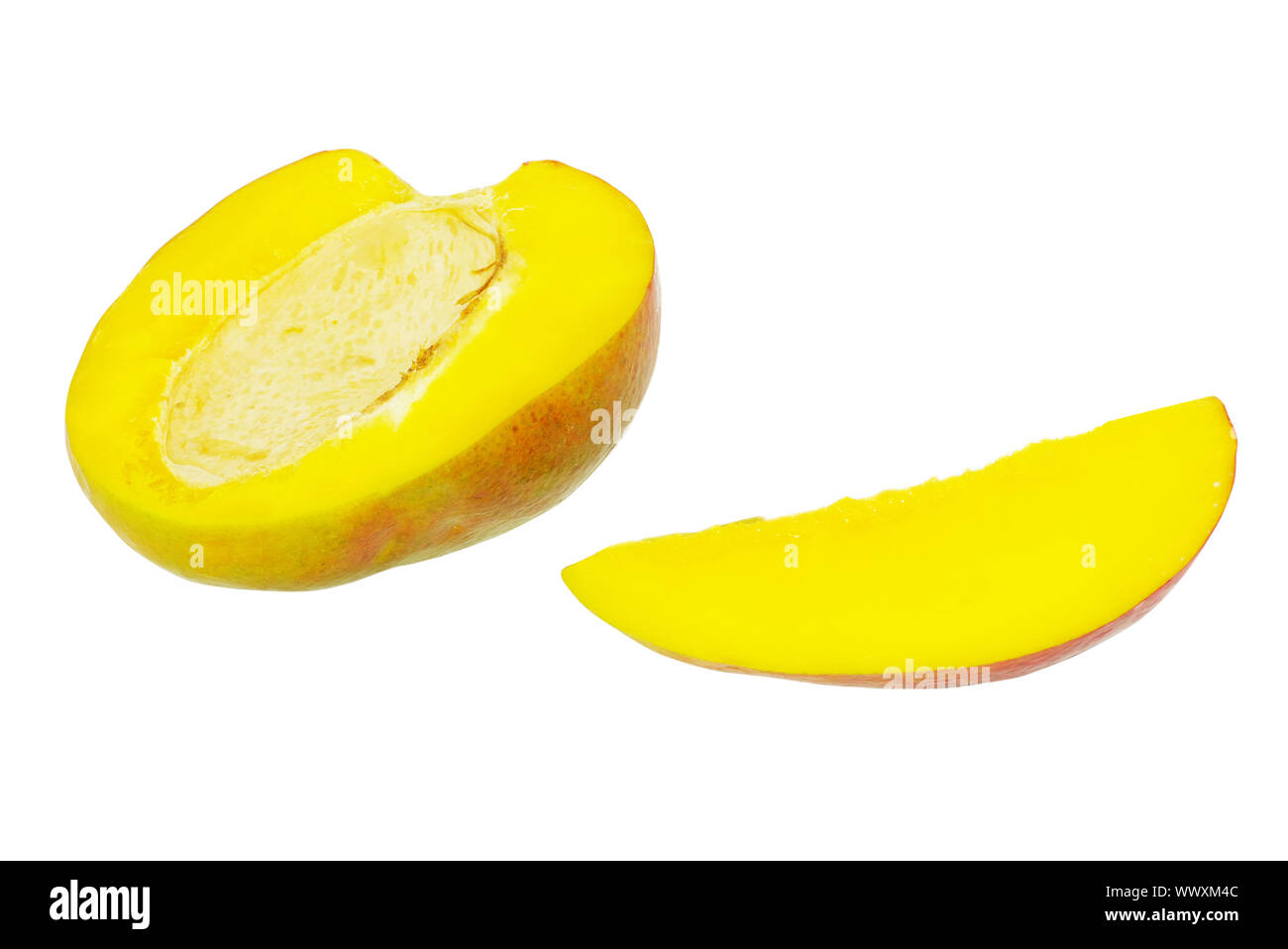 Fresh mango isolated on white Stock Photo - Alamy