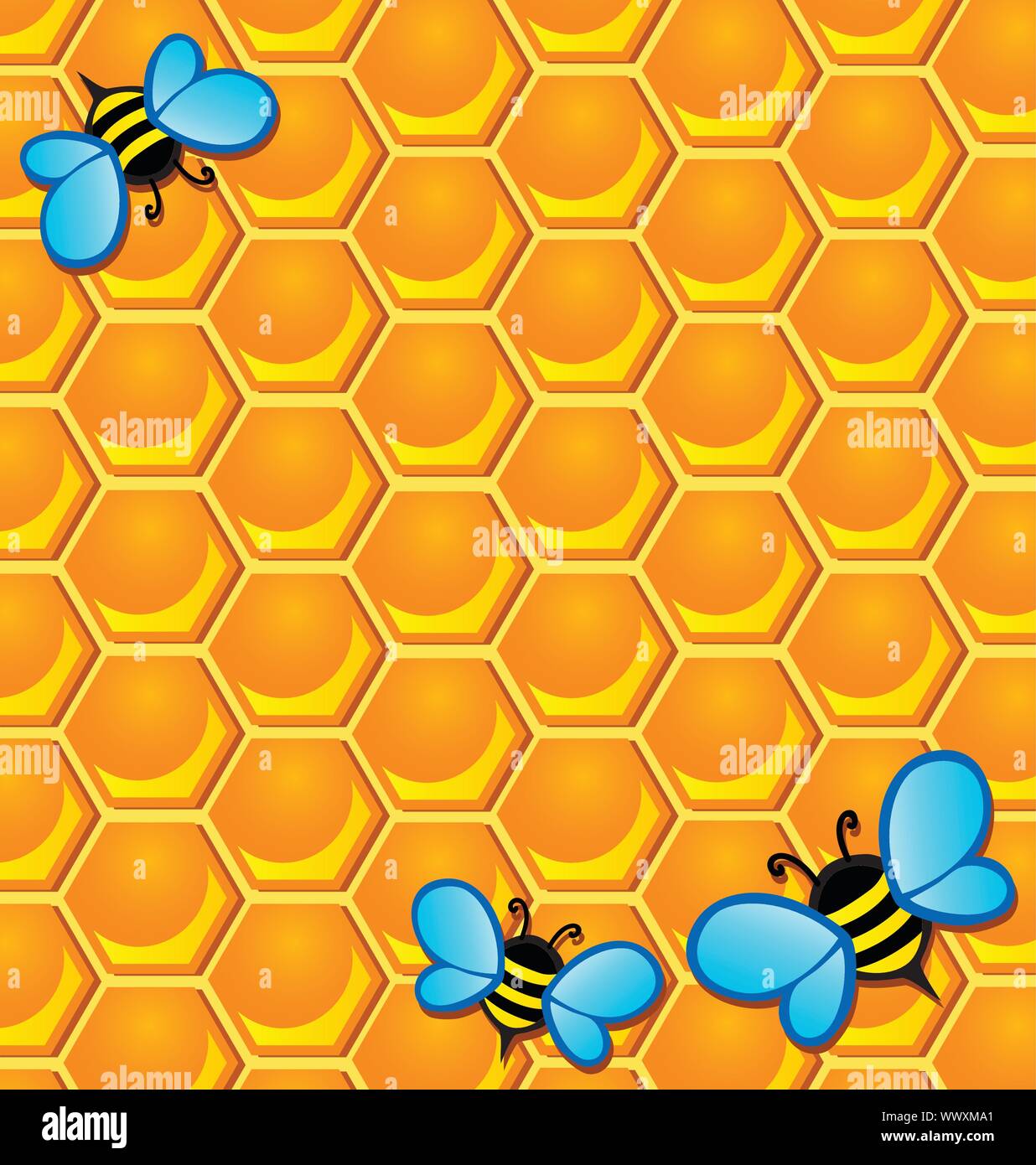 Bee theme image 2 Stock Vector Image & Art - Alamy