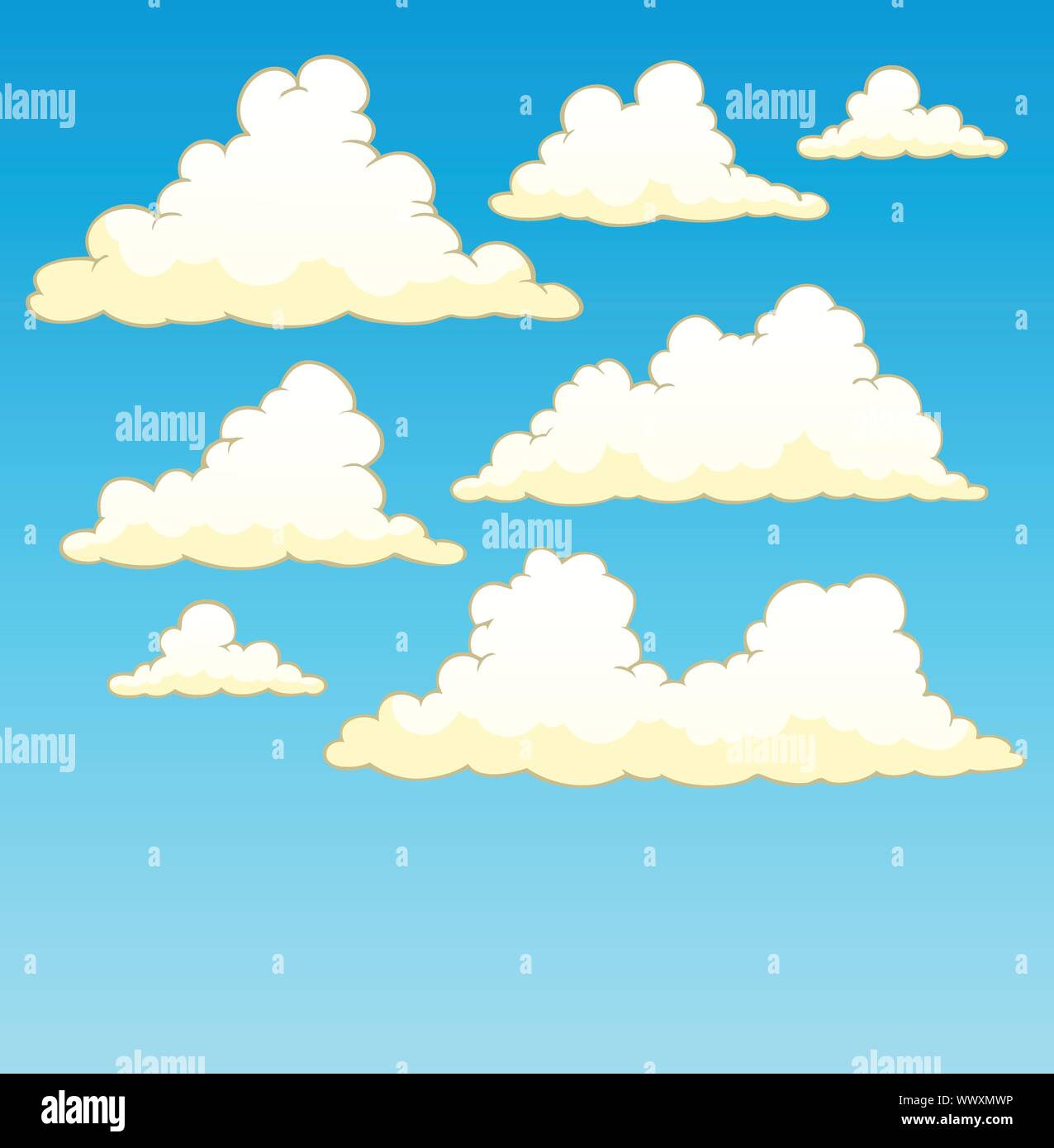 Cloudy sky background 5 Stock Vector Image & Art - Alamy