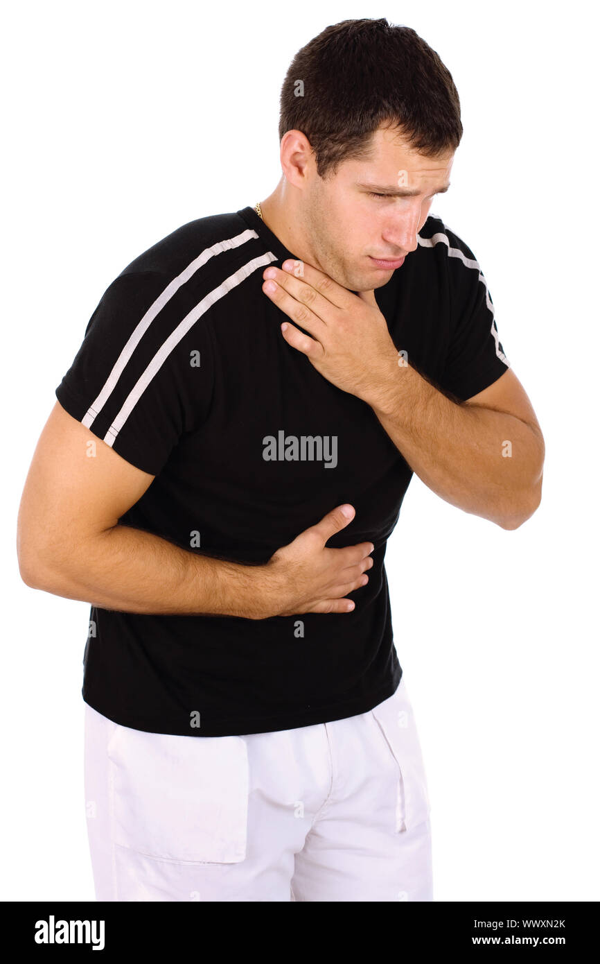 Boy have qualm Stock Photo - Alamy