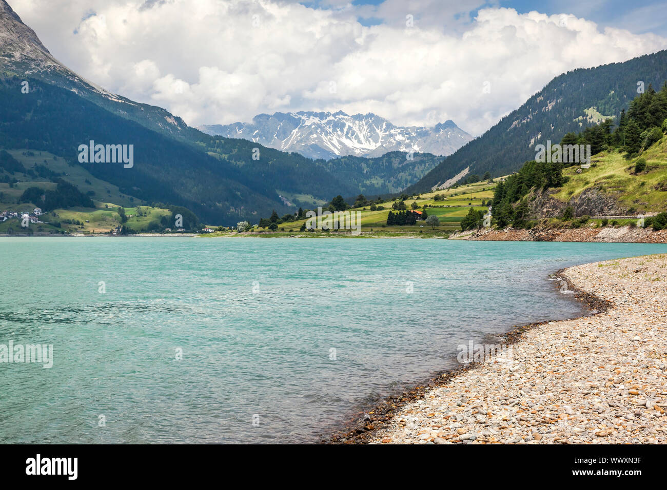 Reschen dam hi-res stock photography and images - Alamy