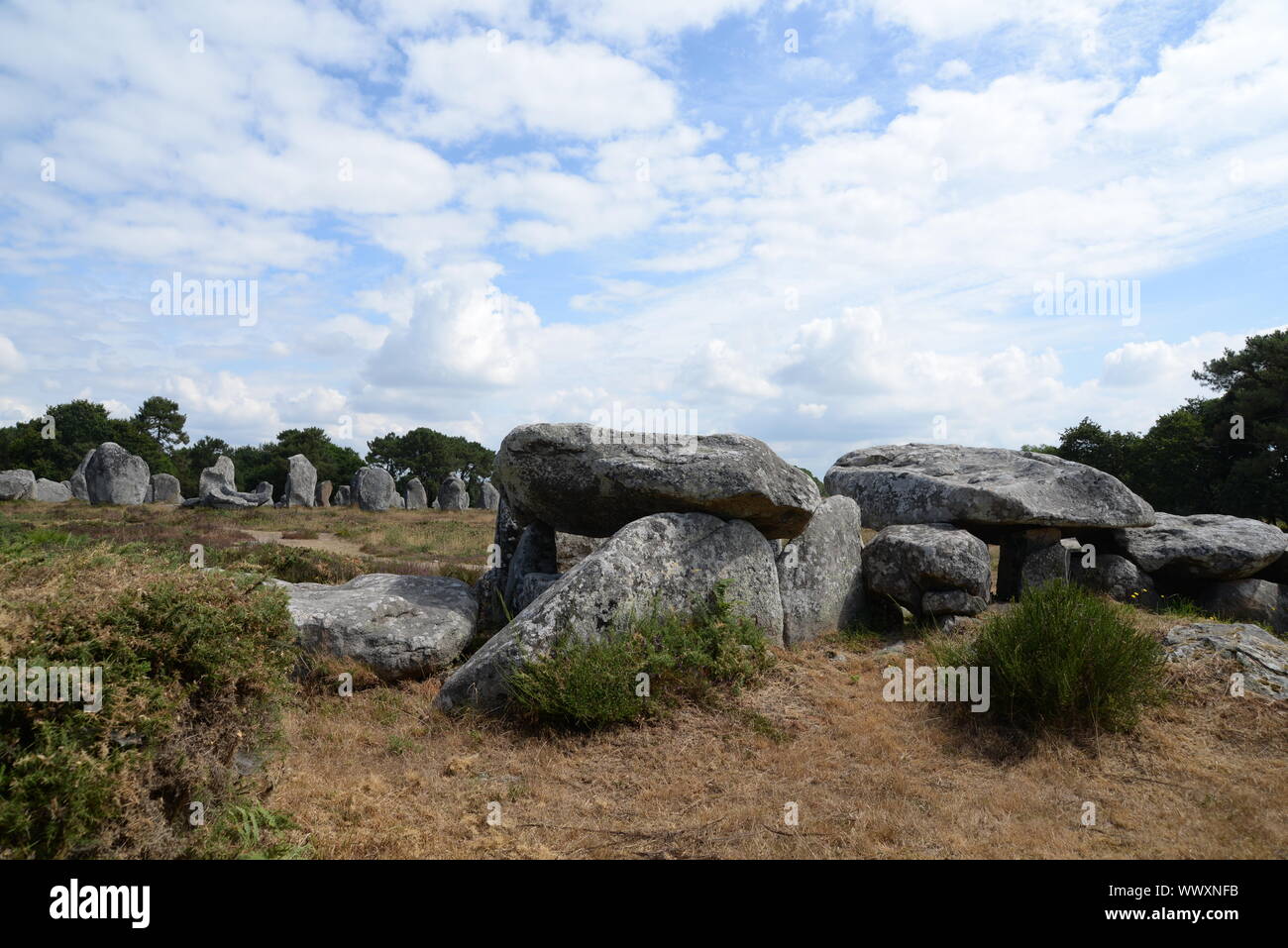 Dolmen in Carnac, Brittany Stock Photo - Alamy