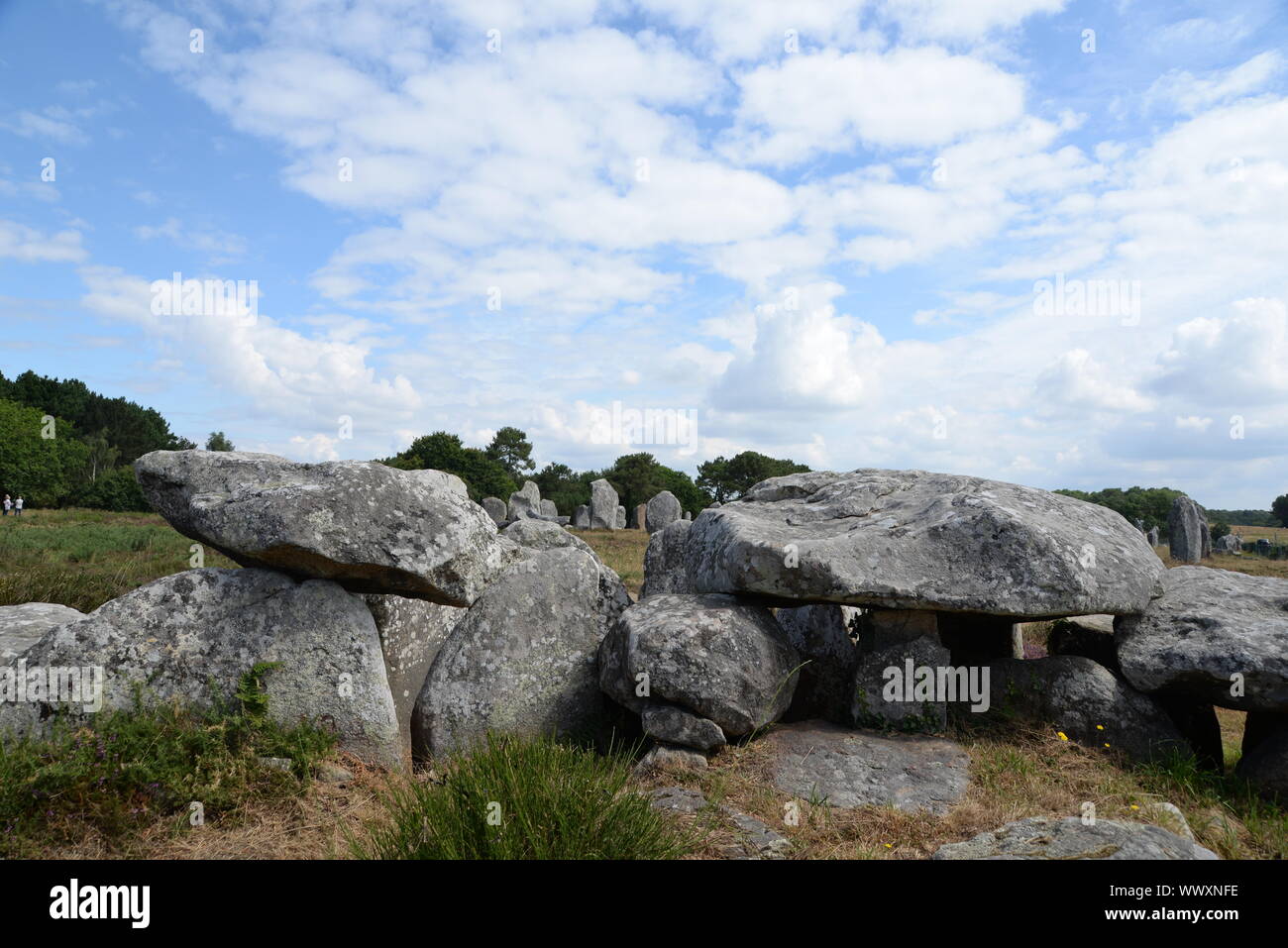 Dolmen in Carnac, Brittany Stock Photo - Alamy