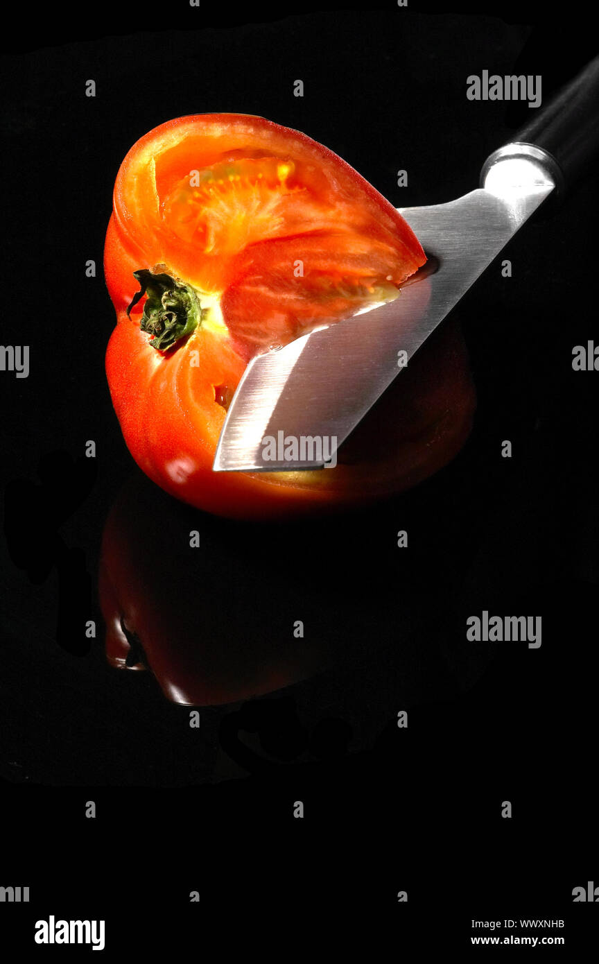 Tomato sliced seed hi-res stock photography and images - Alamy