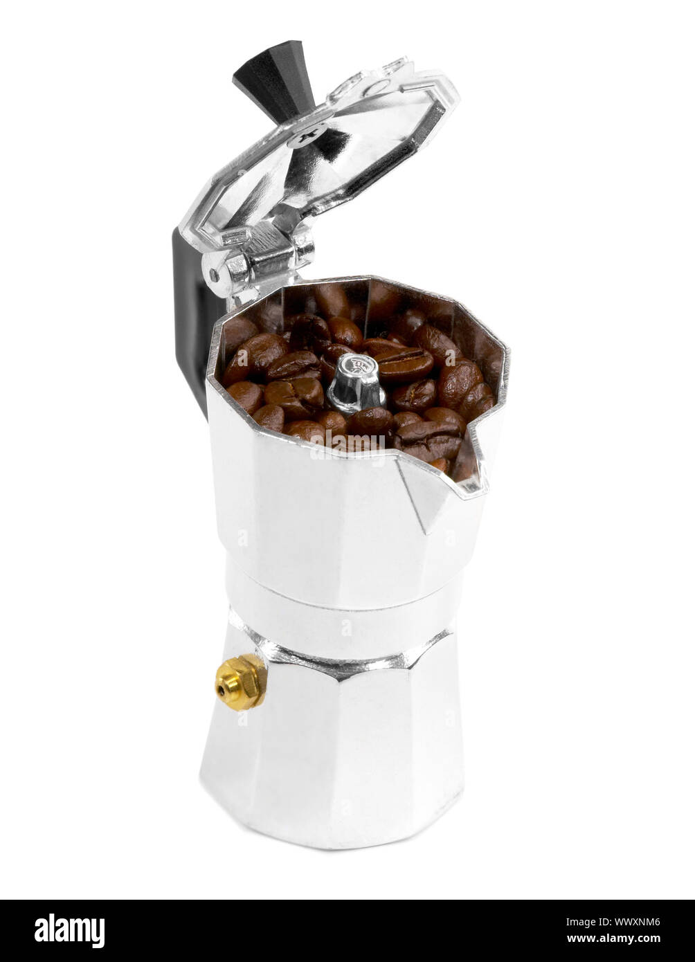 coffee beans and mocha machine Stock Photo - Alamy