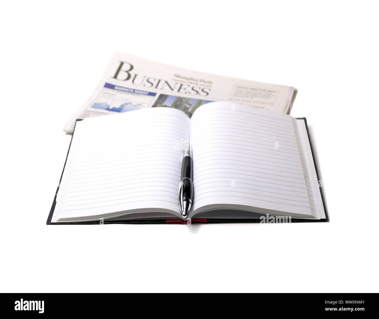 Graph chart newspaper Cut Out Stock Images & Pictures - Alamy