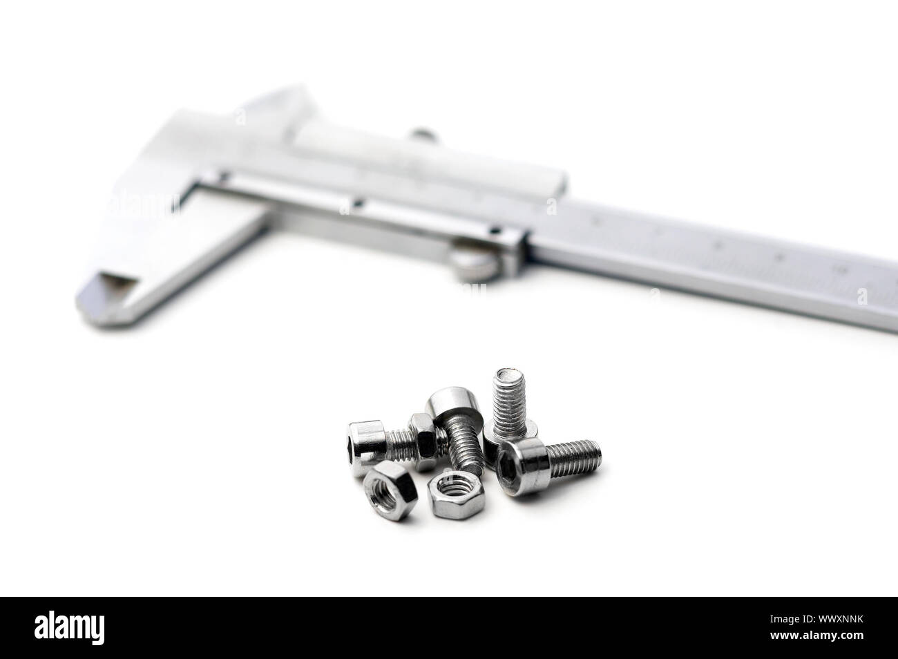 caliper and bolts Stock Photo - Alamy