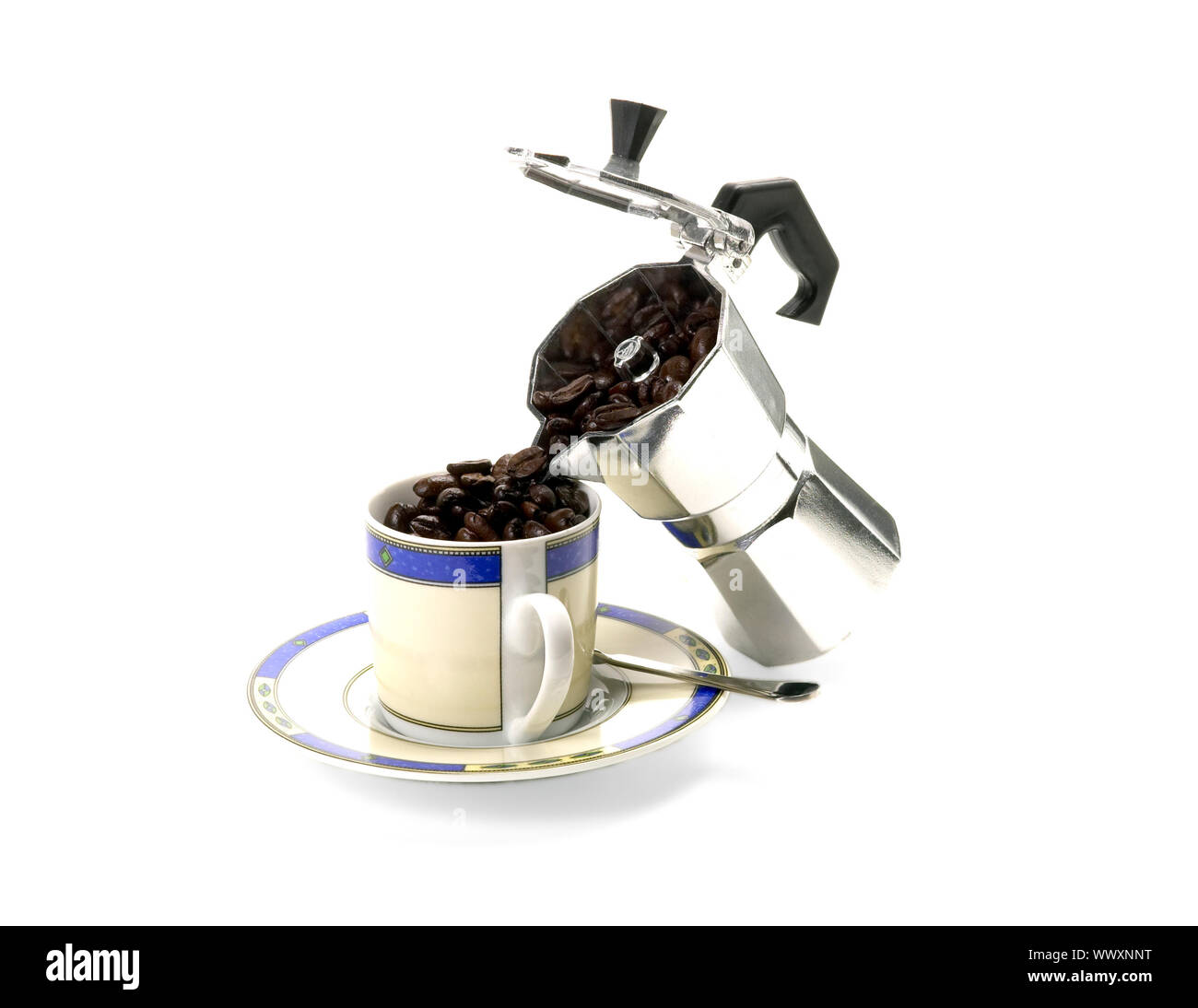 cofee beans cup Stock Photo - Alamy