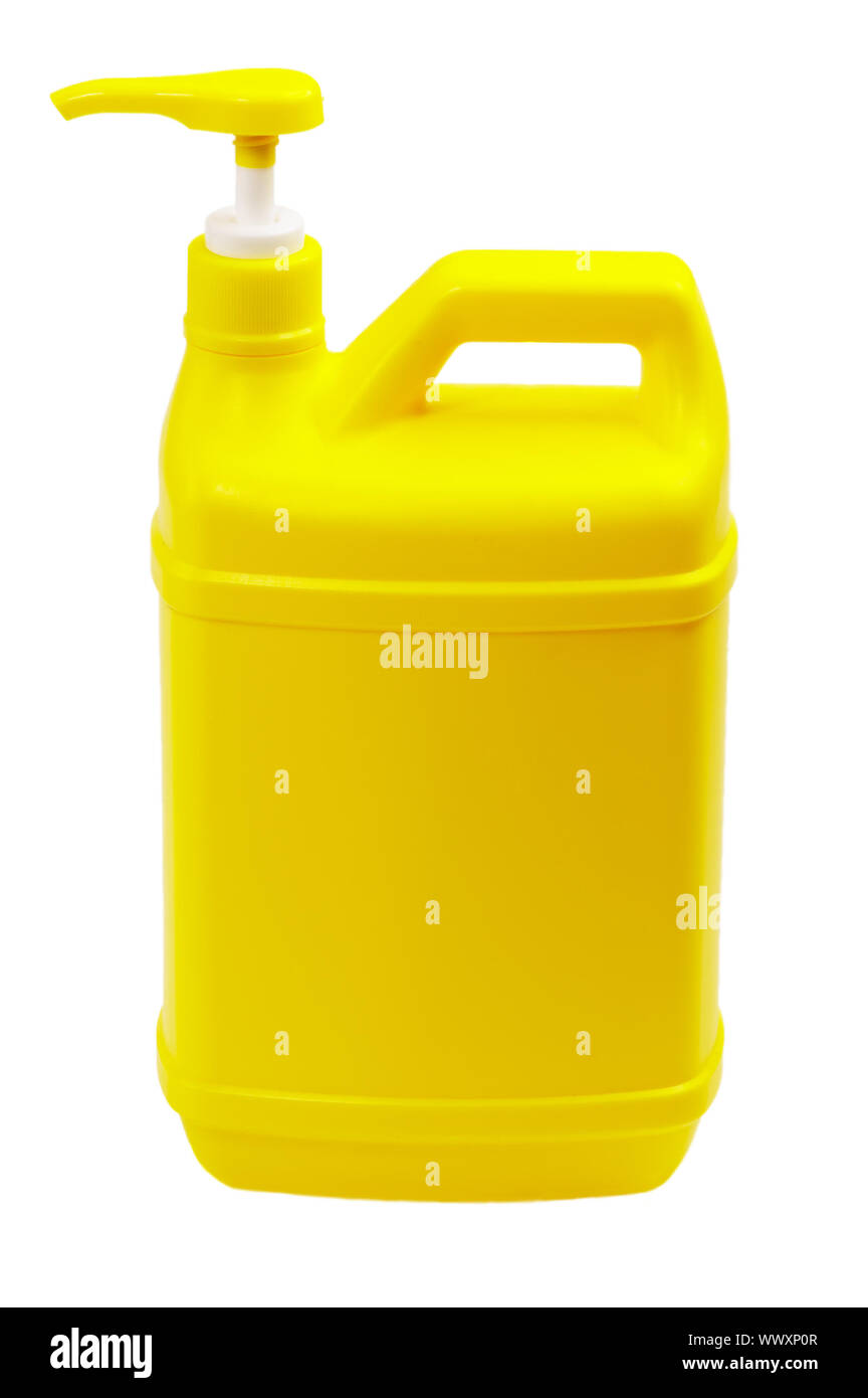 Empty clear bottle soap Cut Out Stock Images & Pictures - Alamy