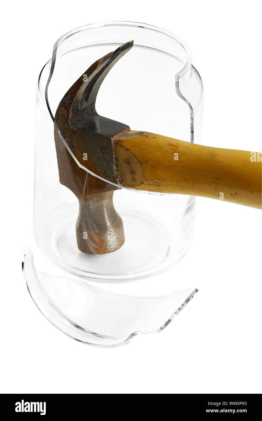 Shattered glass jar hi-res stock photography and images - Alamy