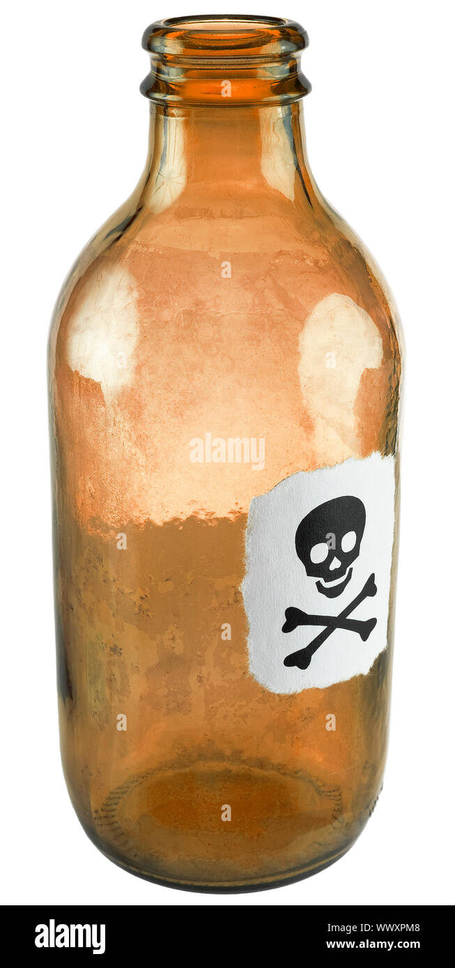 Poison bottle vintage skull Cut Out Stock Images & Pictures - Alamy