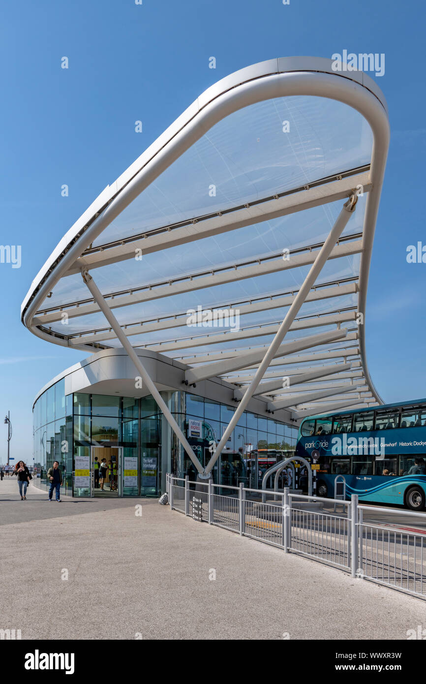 The main bus station in Portsmouth called the Hard Interchange. Named ...