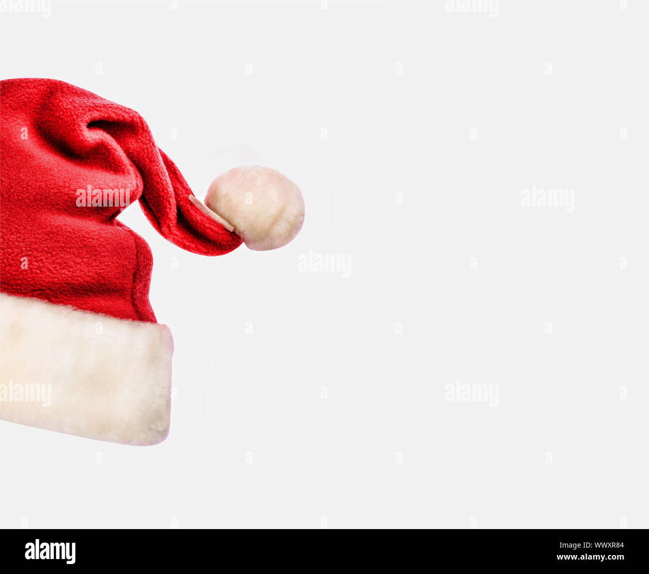 Santa Claus hat isolated on white background Stock Photo - Alamy