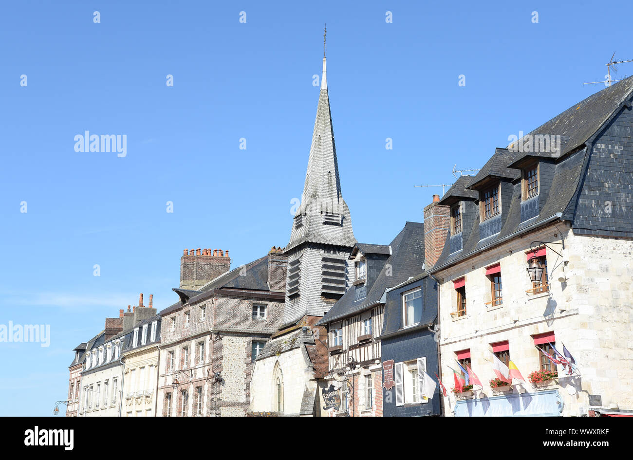 Church in Honfleur, Normandy Stock Photo - Alamy