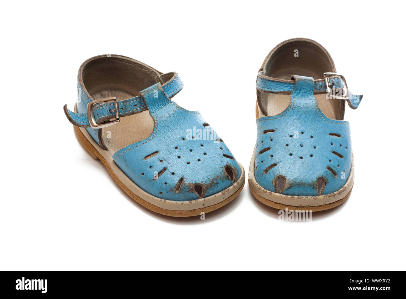 Boys worn out shoes Cut Out Stock Images & Pictures - Alamy