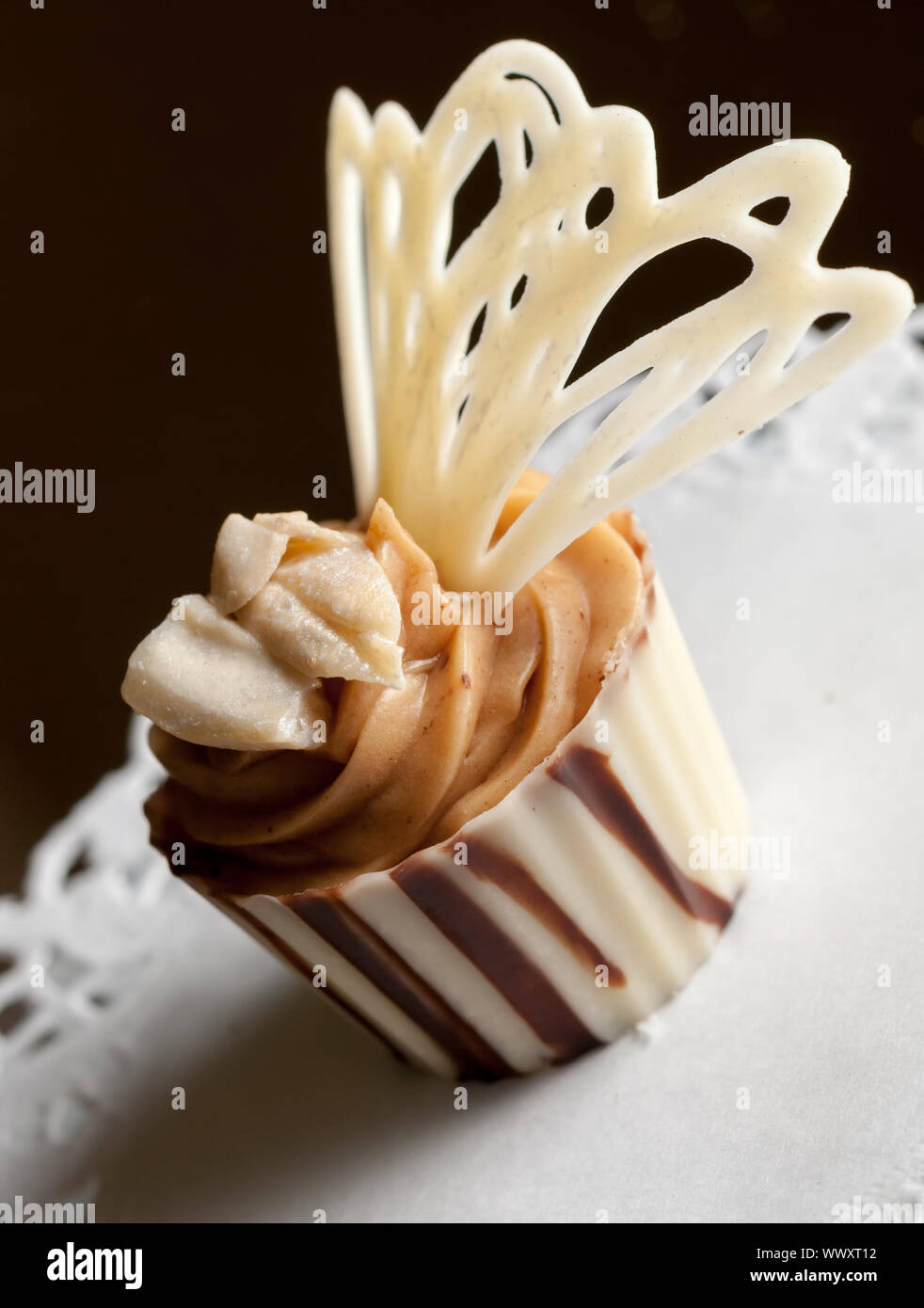 Luxury handmade white chocolate candy Stock Photo - Alamy