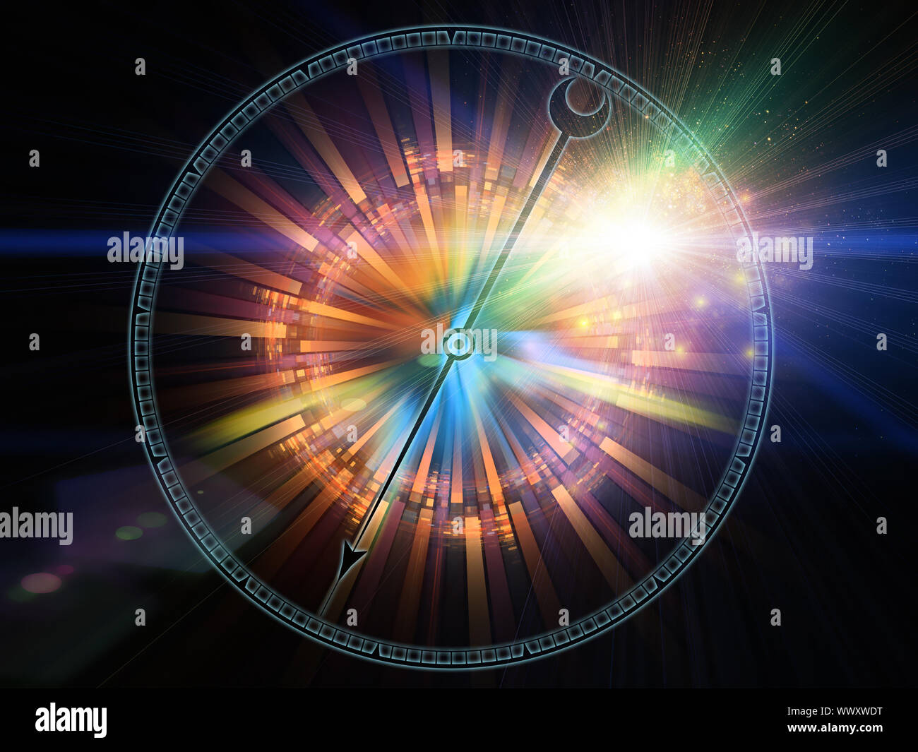 Design made of chronometer dial and abstract design elements on the ...