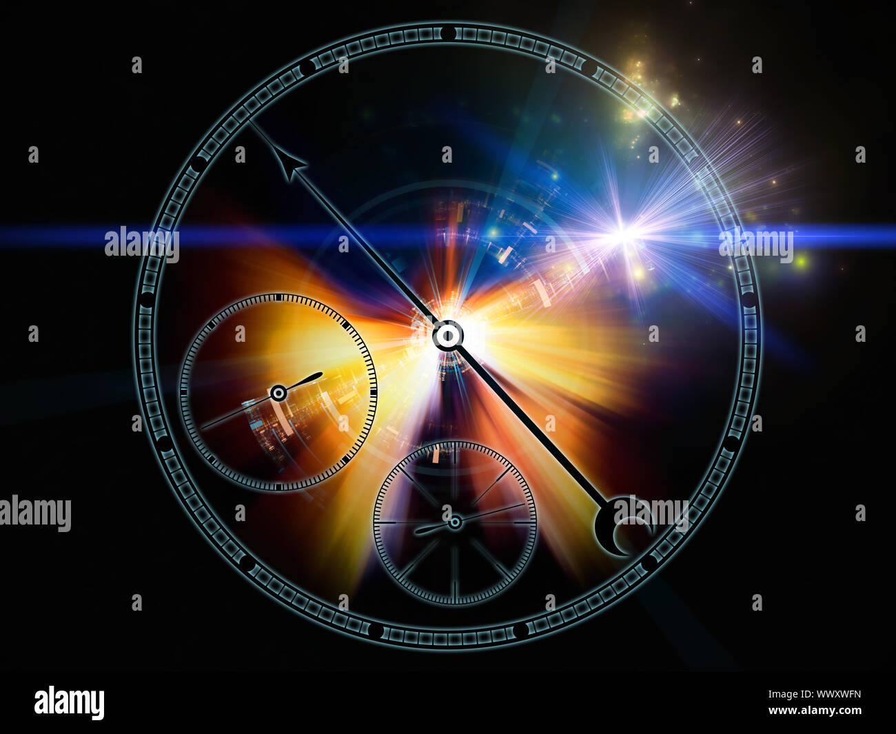 Composition of chronometer dial and abstract design elements suitable ...