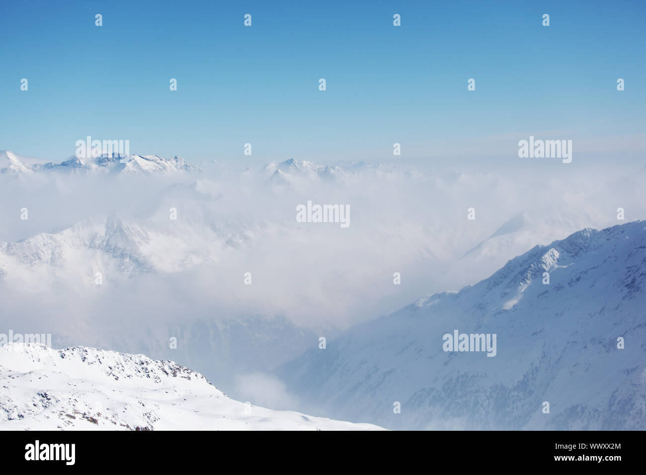 top of alps in sky Stock Photo - Alamy