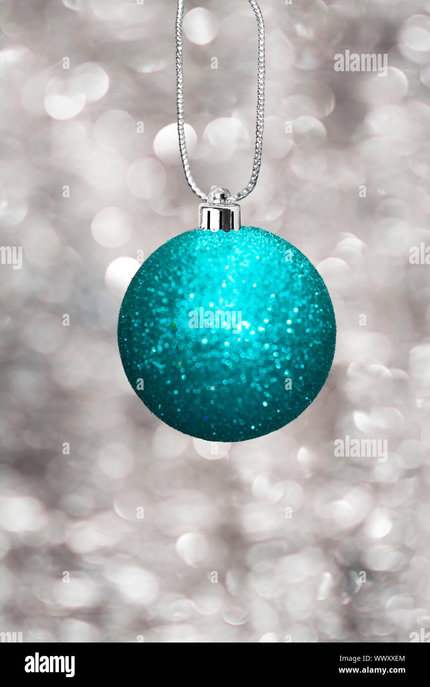 Christmas ball with sparkling background Stock Photo - Alamy