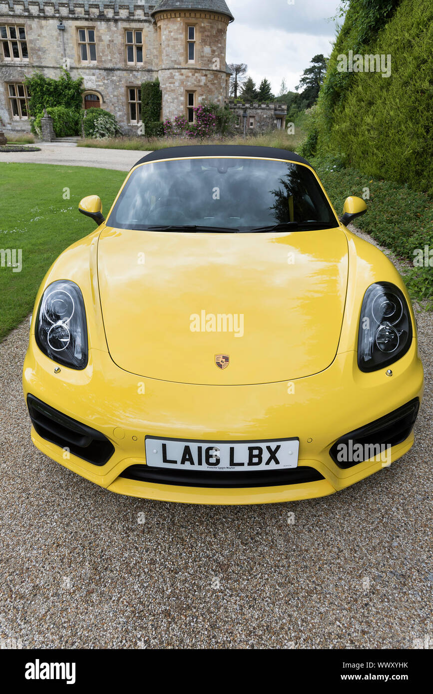Yellow porsche boxter hi-res stock photography and images - Alamy