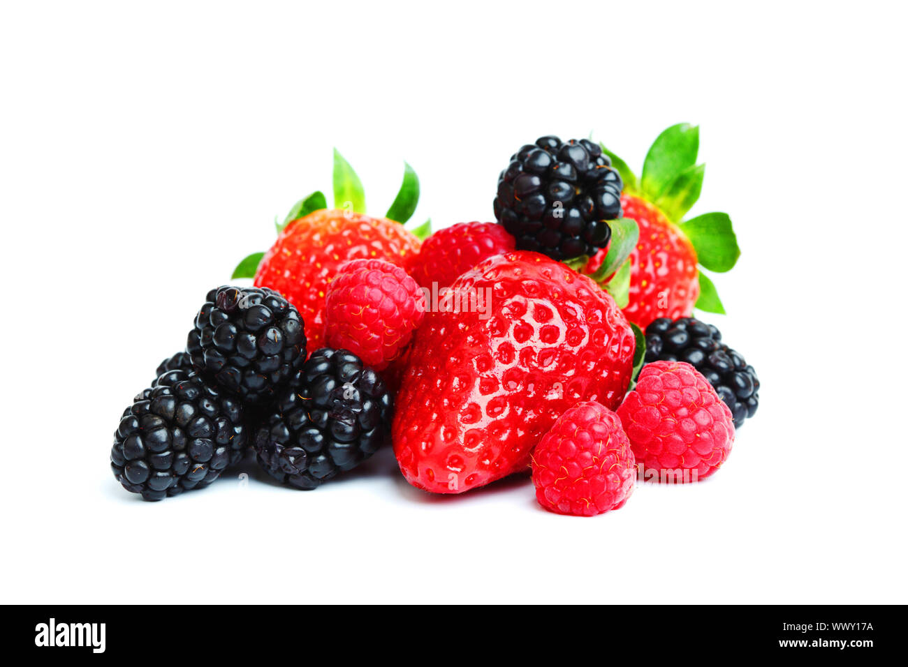 big berry pile isolated on white Stock Photo - Alamy