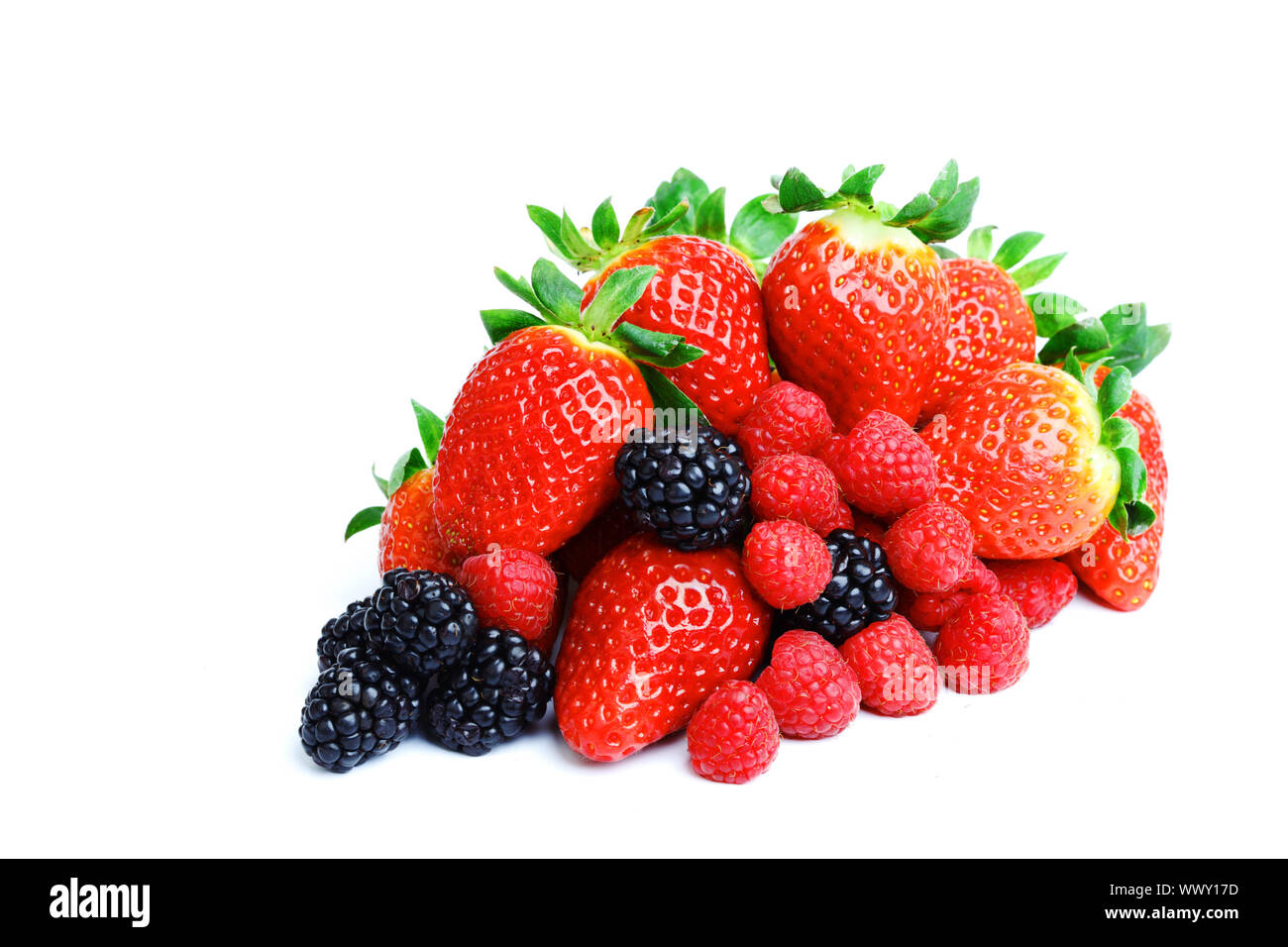 big berry pile isolated on white Stock Photo - Alamy