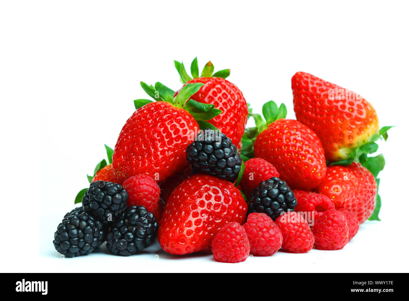 big berry pile isolated on white Stock Photo - Alamy