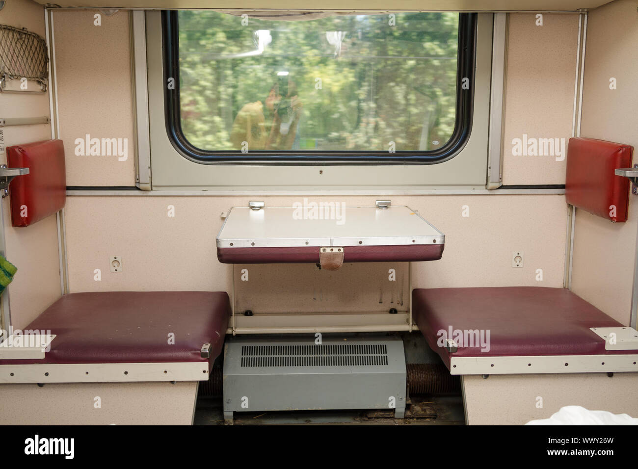 Second class train wagon hi-res stock photography and images - Alamy