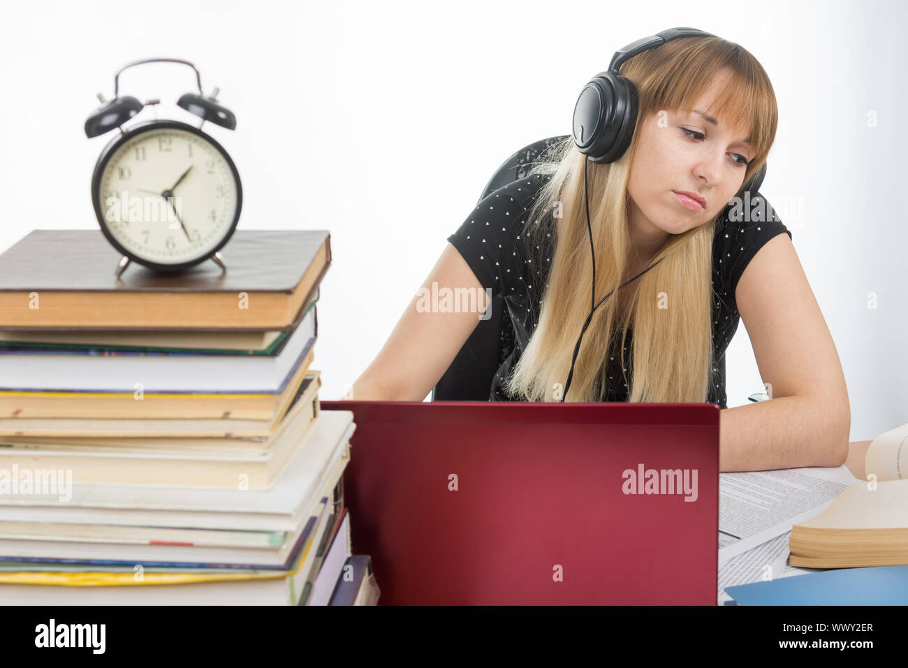 Studying late hi-res stock photography and images - Alamy