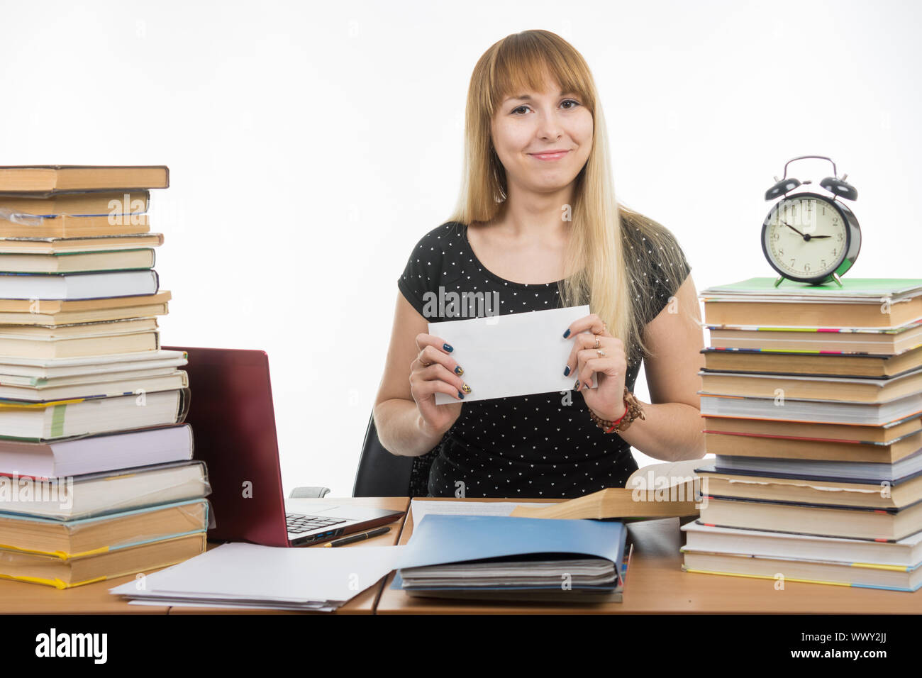 She has prepared an envelope with a bribe teachers for successfully ...