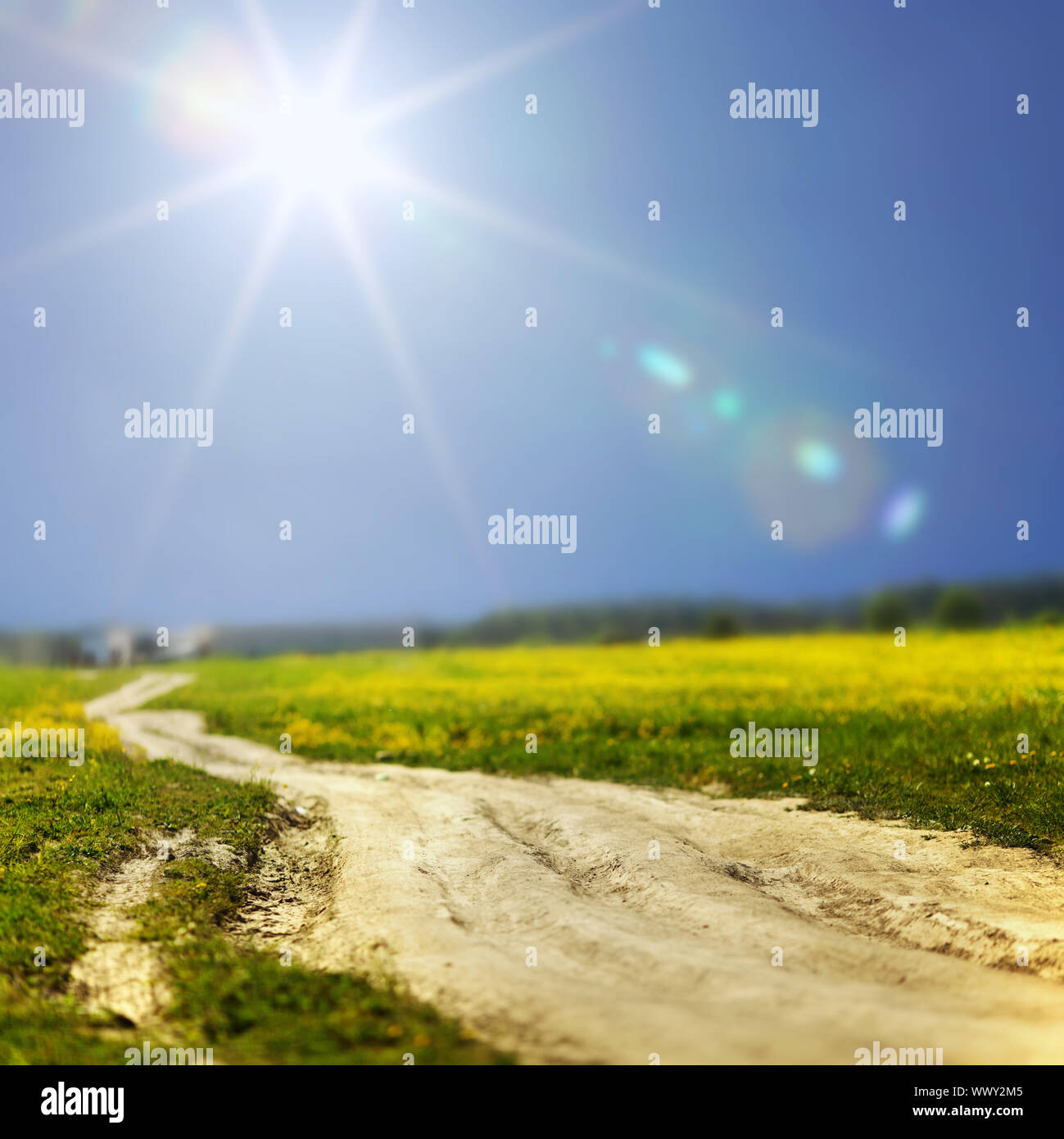 village road landscape background Stock Photo - Alamy