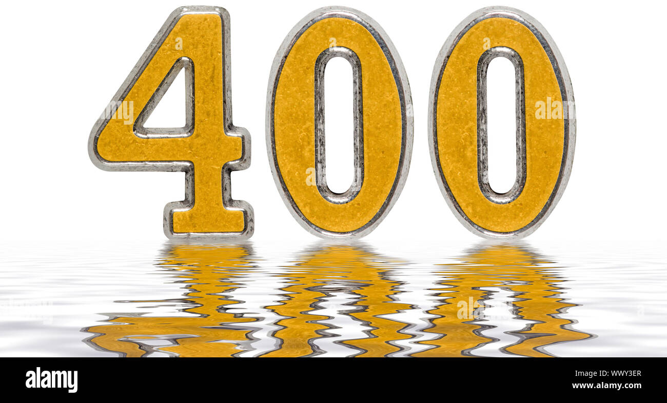 3d gold metal number four hi-res stock photography and images - Alamy