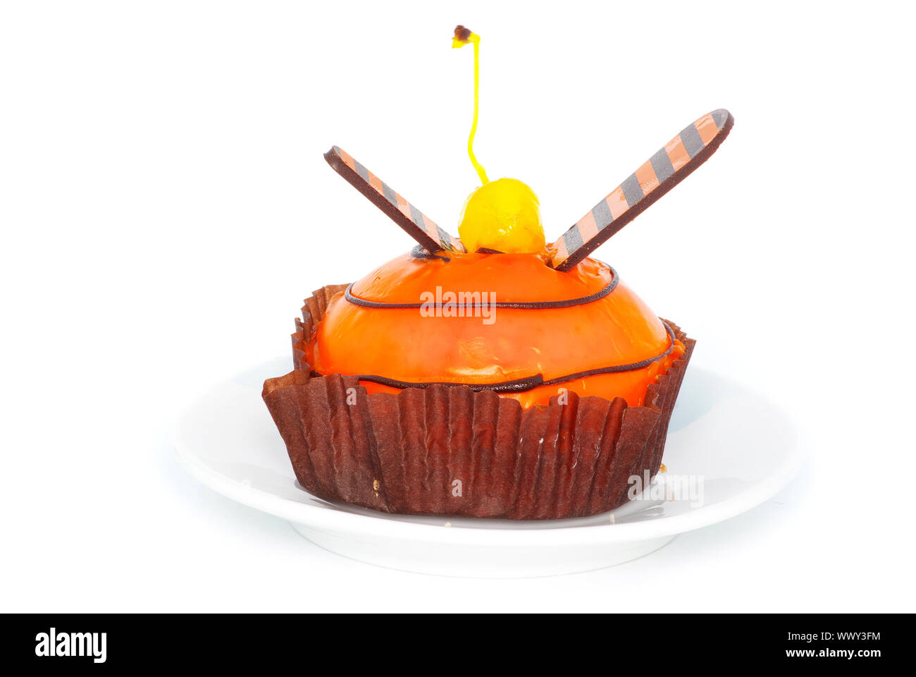 fresh cake isolated on a white background Stock Photo - Alamy